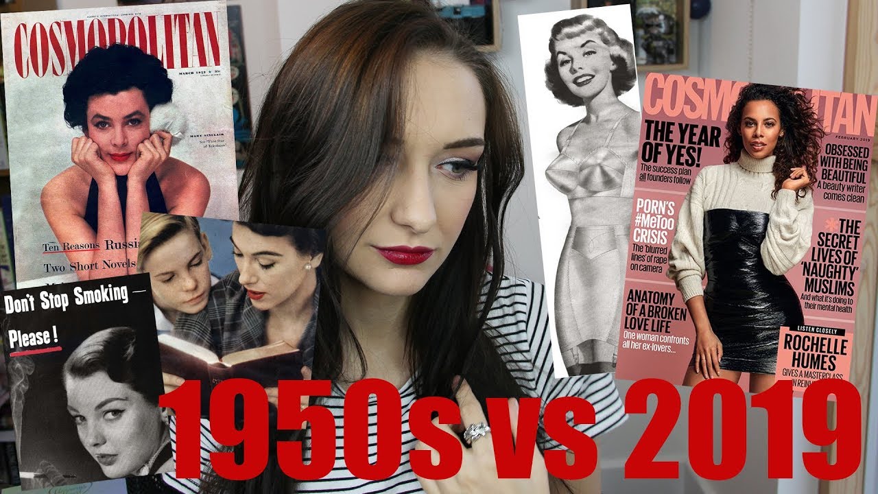 Reading a 1950s Cosmopolitan Magazine - YouTube