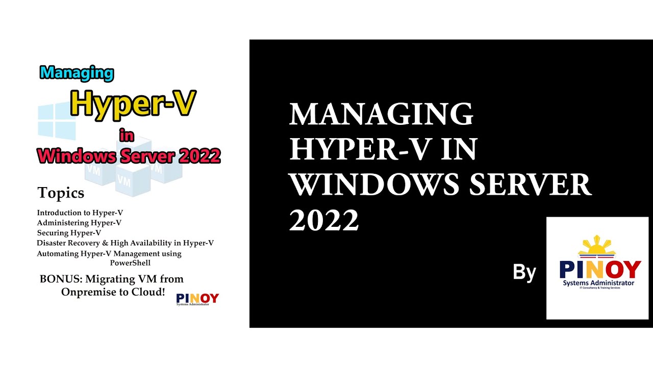 High Availability and Disaster Recovery for Hyper-V: Course Introduction - YouTube