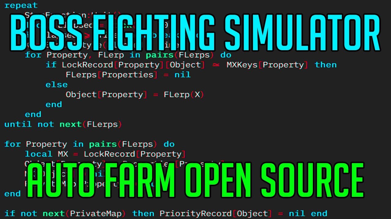 BOSS FIGHTING SIMULATOR | HACK/SCRIPT | AUTO FARM GUI - YouTube