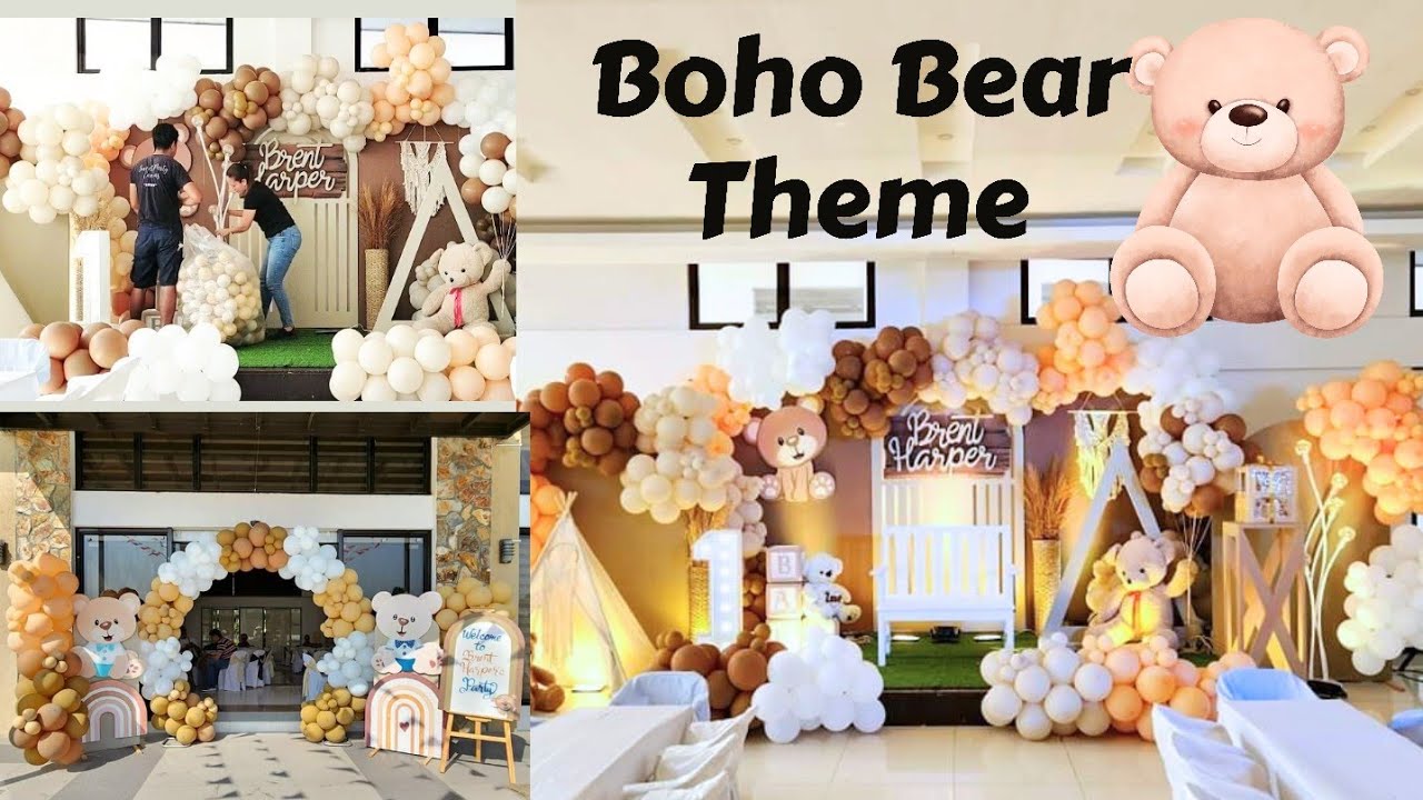 Boho Bear Theme (Brent Harper's 1st Birthday)-Behind the Scene Venue ...