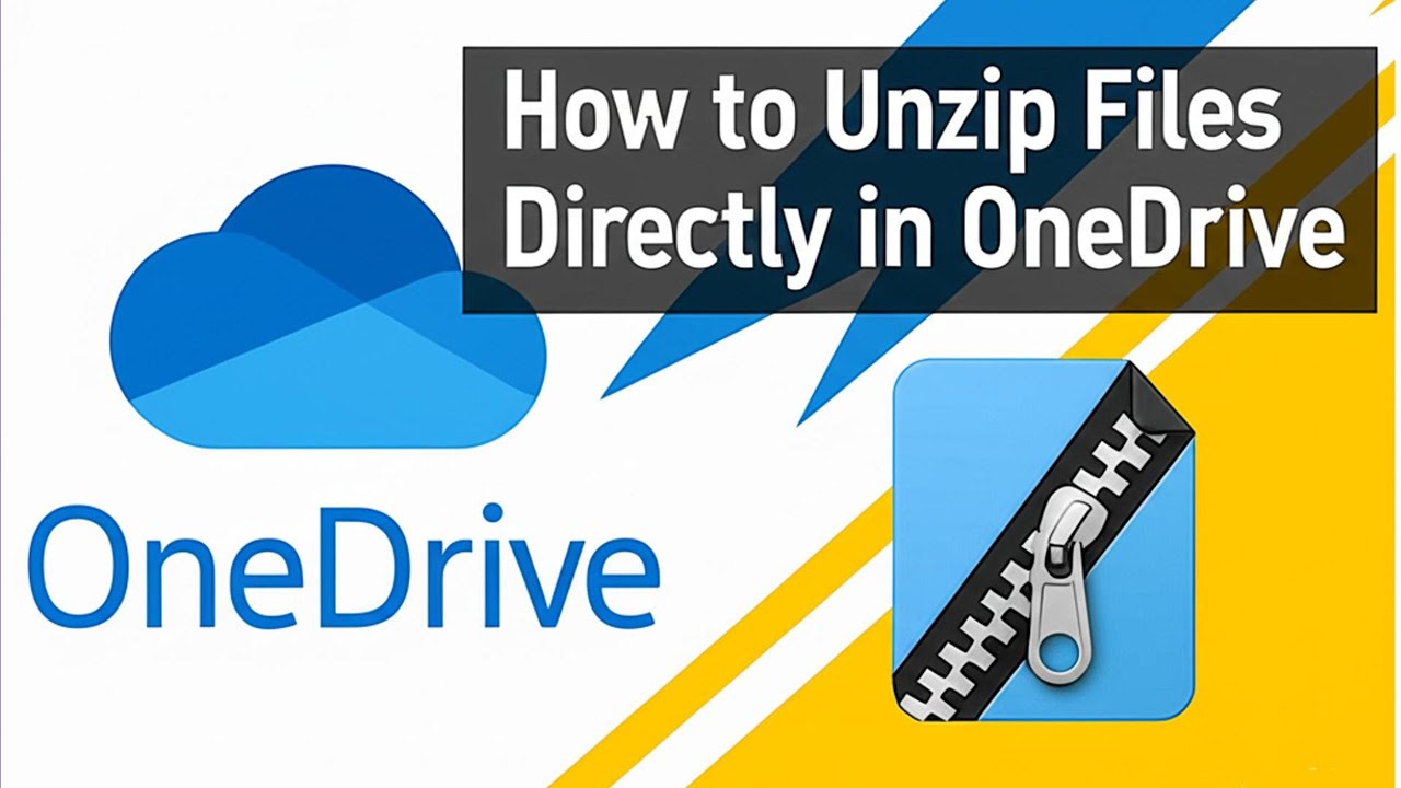 How to Unzip Files Directly in OneDrive (No Download Needed!) - YouTube