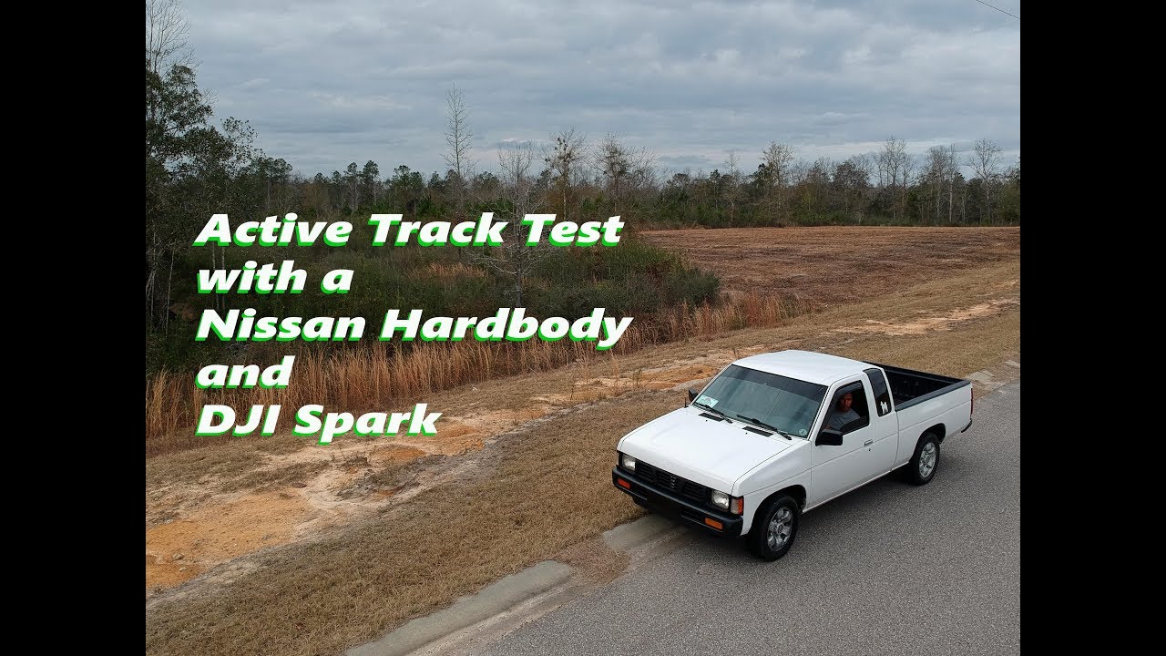 Nissan Hardbody D21 DJI Spark Active Track Test Video - YouTube