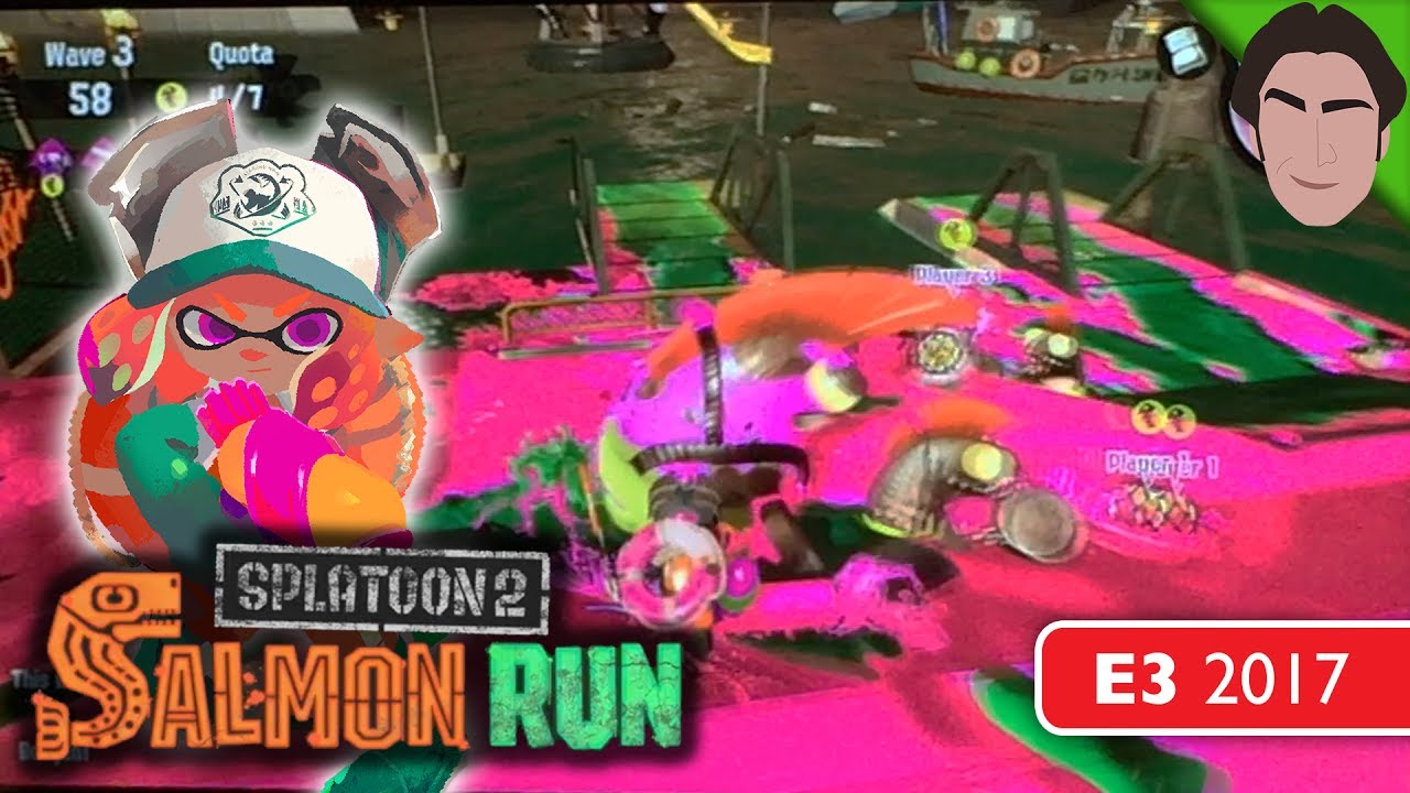 Salmon Run Splatoon 2 E3 DEMO Gameplay!! - YouTube