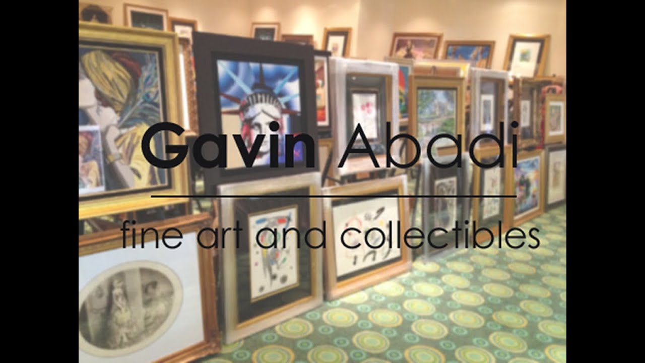 Gavin Abadi Behind the Scenes: Fine Art Auction - YouTube