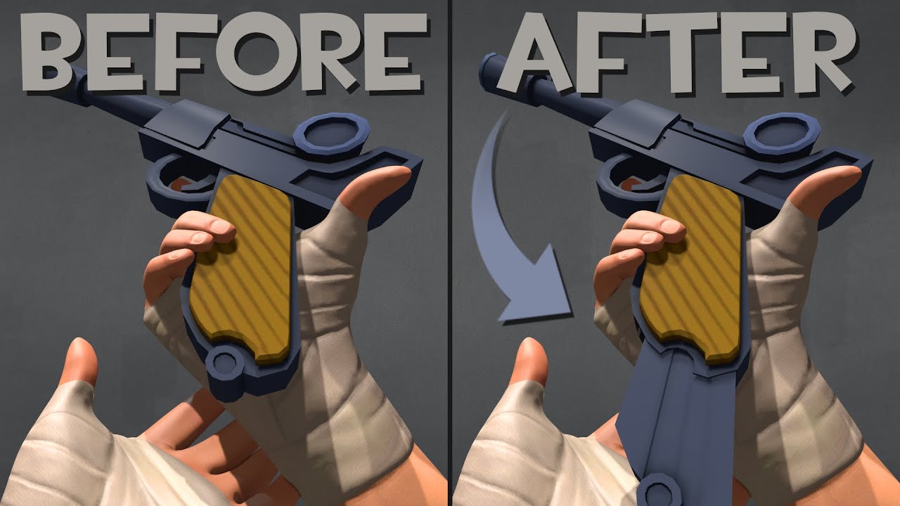 Lugermorph magazine and texture fix - YouTube