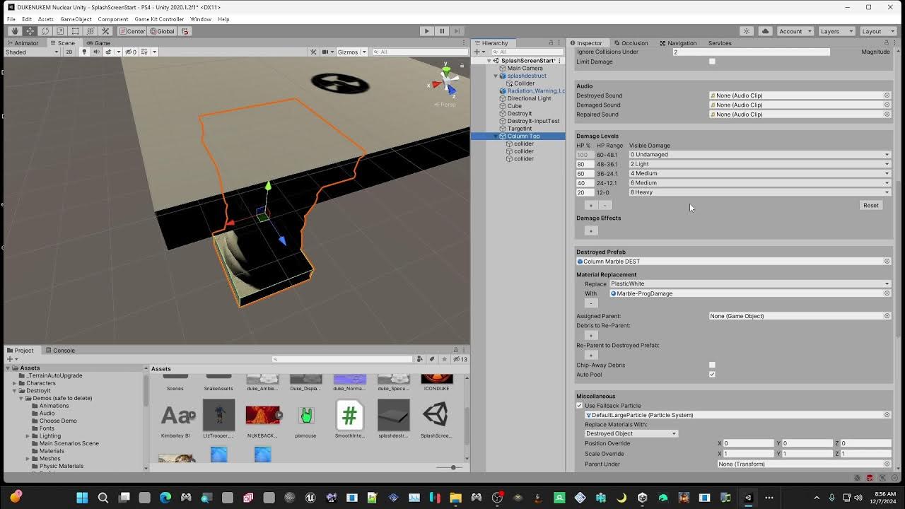 Learning DestroyIt asset. Random Unity Dev log #2 "NUKE LOGO INTRO" - YouTube