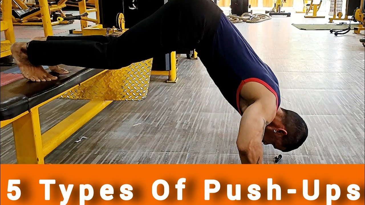 5 Types Of Push Ups For Beginners | 5 प्रकार के पुश अप्स | Chest ...