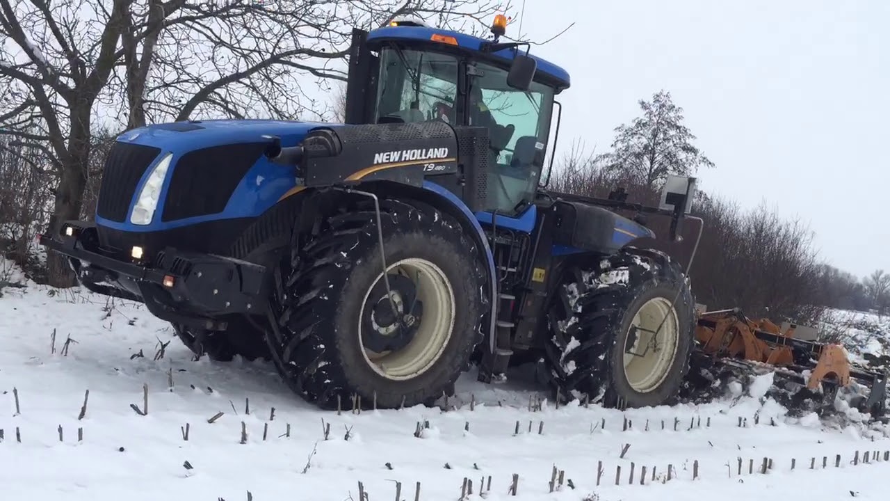 New Holland T9.560 podryvak 5m hĺbka 50cm Boritech sro - YouTube