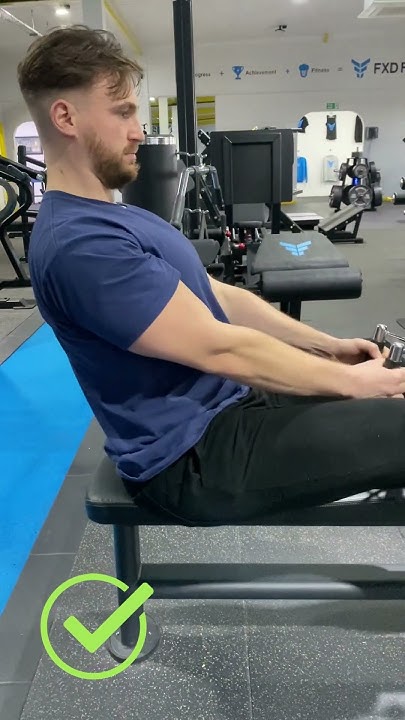 How to do the seated row CORRECTLY! #shorts - YouTube