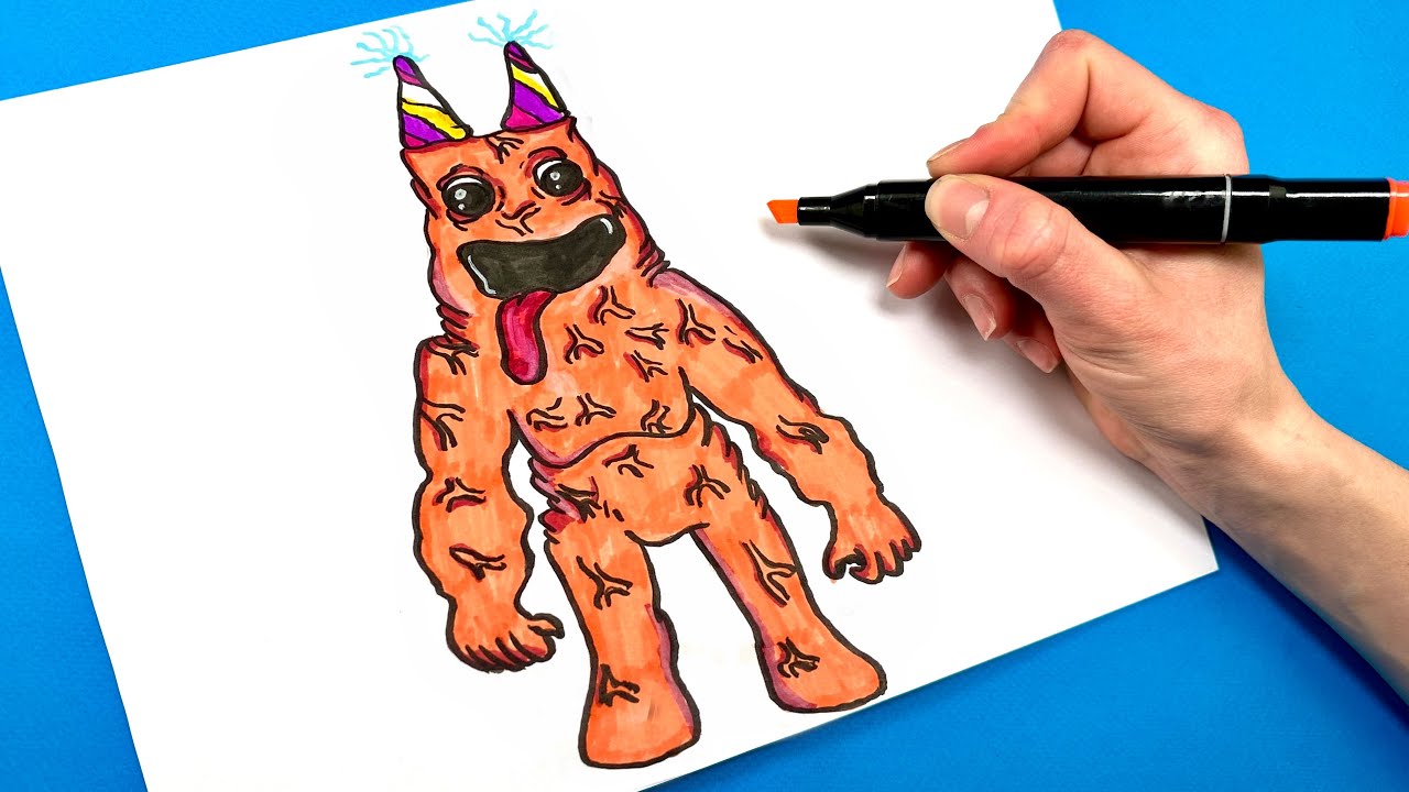 How To Draw Banban EXE from Garten of Banban 3. Easy Step By Step ...
