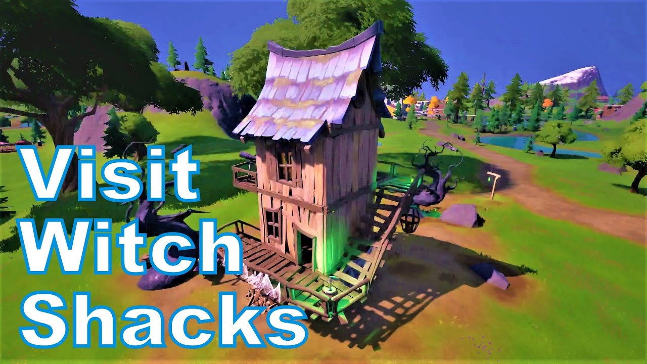 Visit Different Witch Shacks All Locations - Fortnite - YouTube