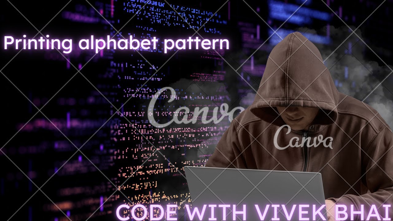 Printing alphabetically pattern.|| #c programming || #coding || #alphabetic - YouTube