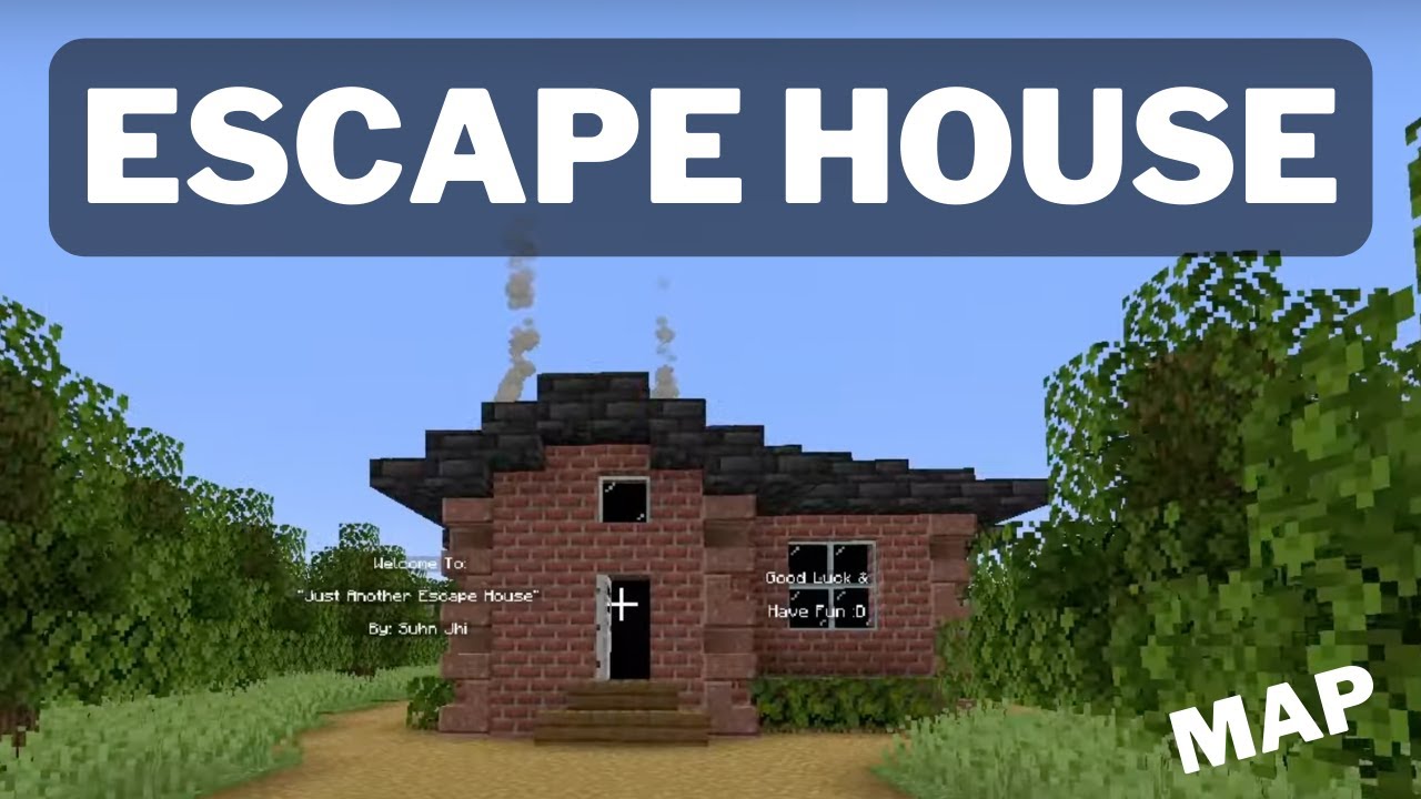 Minecraft Just Another Escape House with friends! Minecraft escape map ...