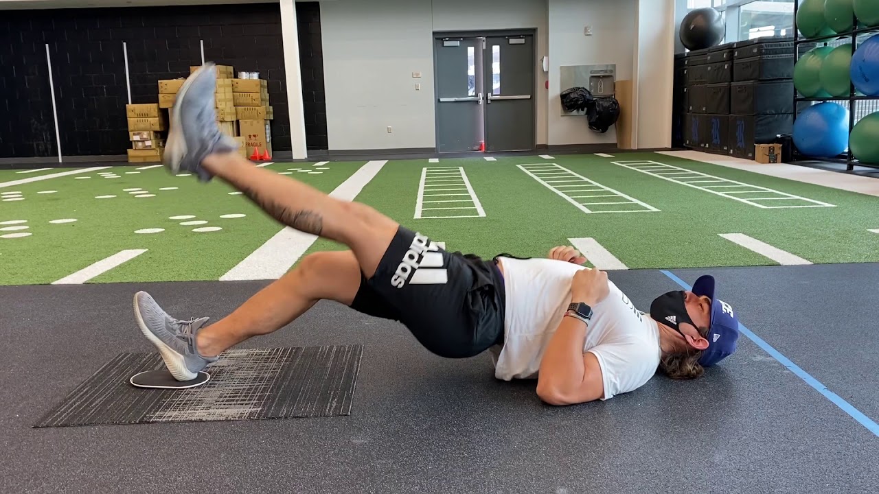 SL Slider Hamstring Curl - YouTube
