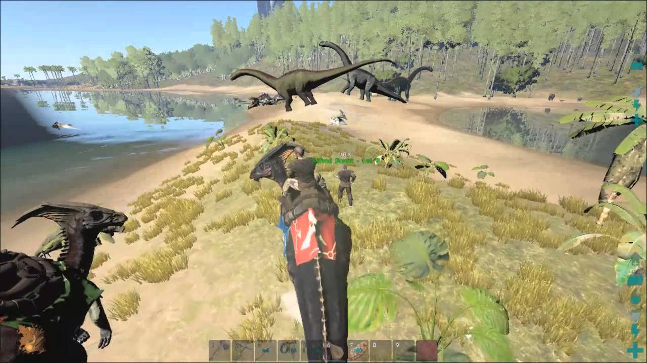 Ark Survival Evolved : fight vs T-Rex - YouTube