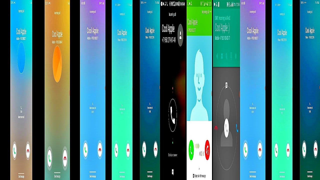 11 phones screen calls recordings / Different phones ( ZTE & Samsung ...