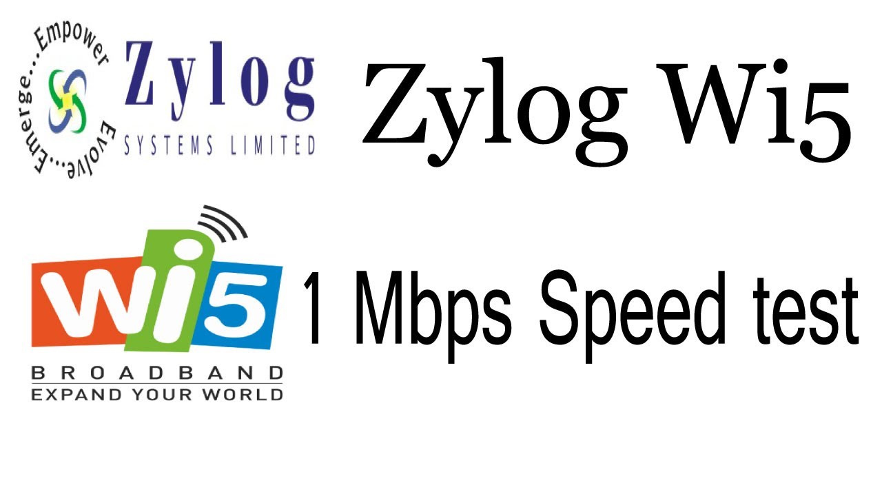 Zylog Wi5 1 Mbps Speed test - YouTube