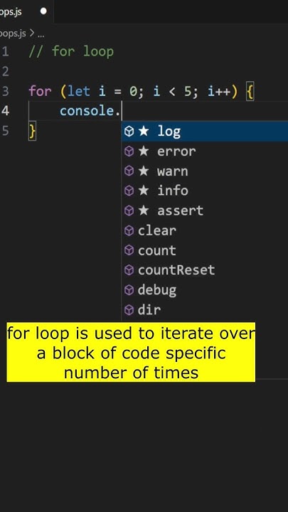For, For-in and For-of loop in JavaScript | #shorts - YouTube