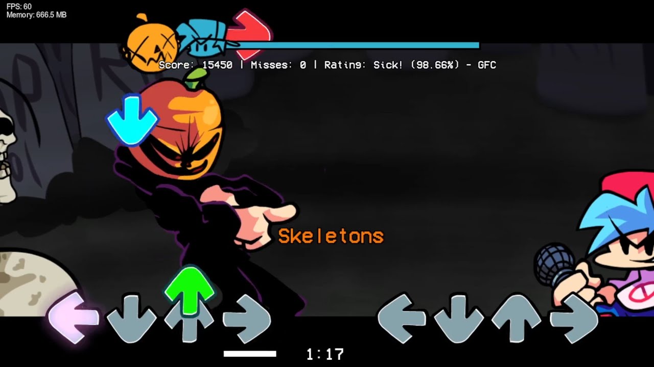 Funkin Physics Week 2 DEMO (HALLOWEEN UPDATE) - Spooky Scary (FC) - YouTube