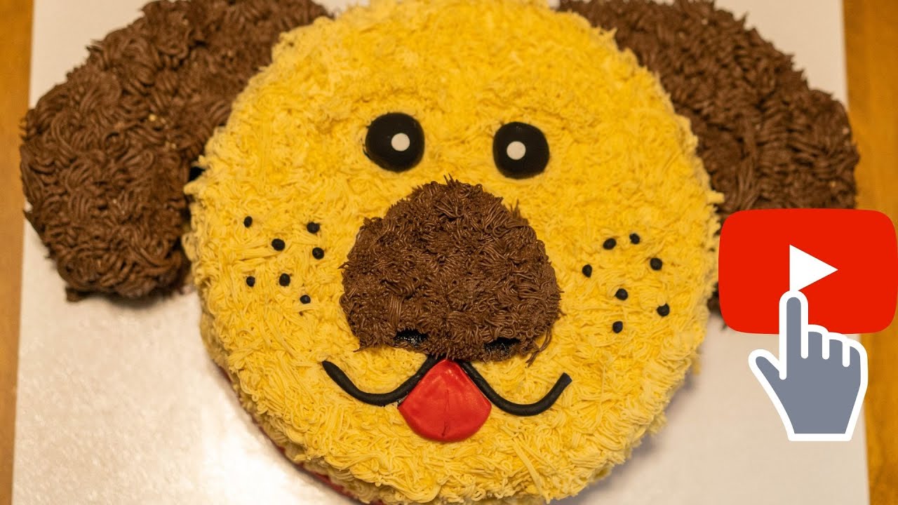 Easy Shaggy Dog Buttercream Cake Idea - YouTube