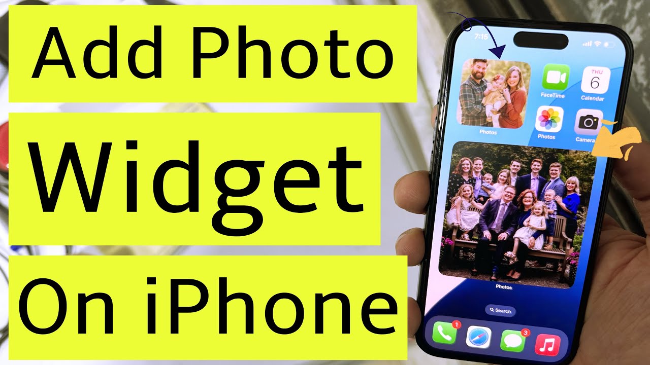 How to Add Photos Widget on iPhone Homescreen | iPhone 17(Pro, Pro Max ...