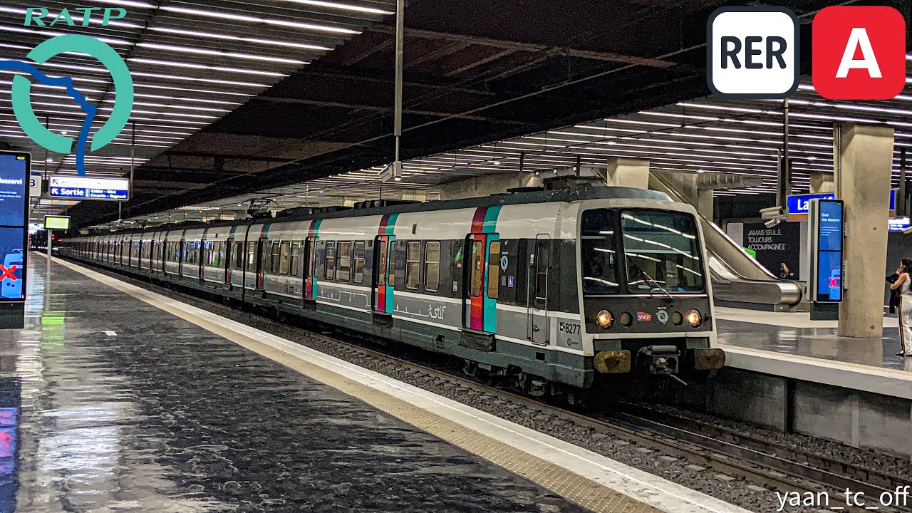 Retournement d’un MI79 à la défense sur la ligne A du RER - YouTube