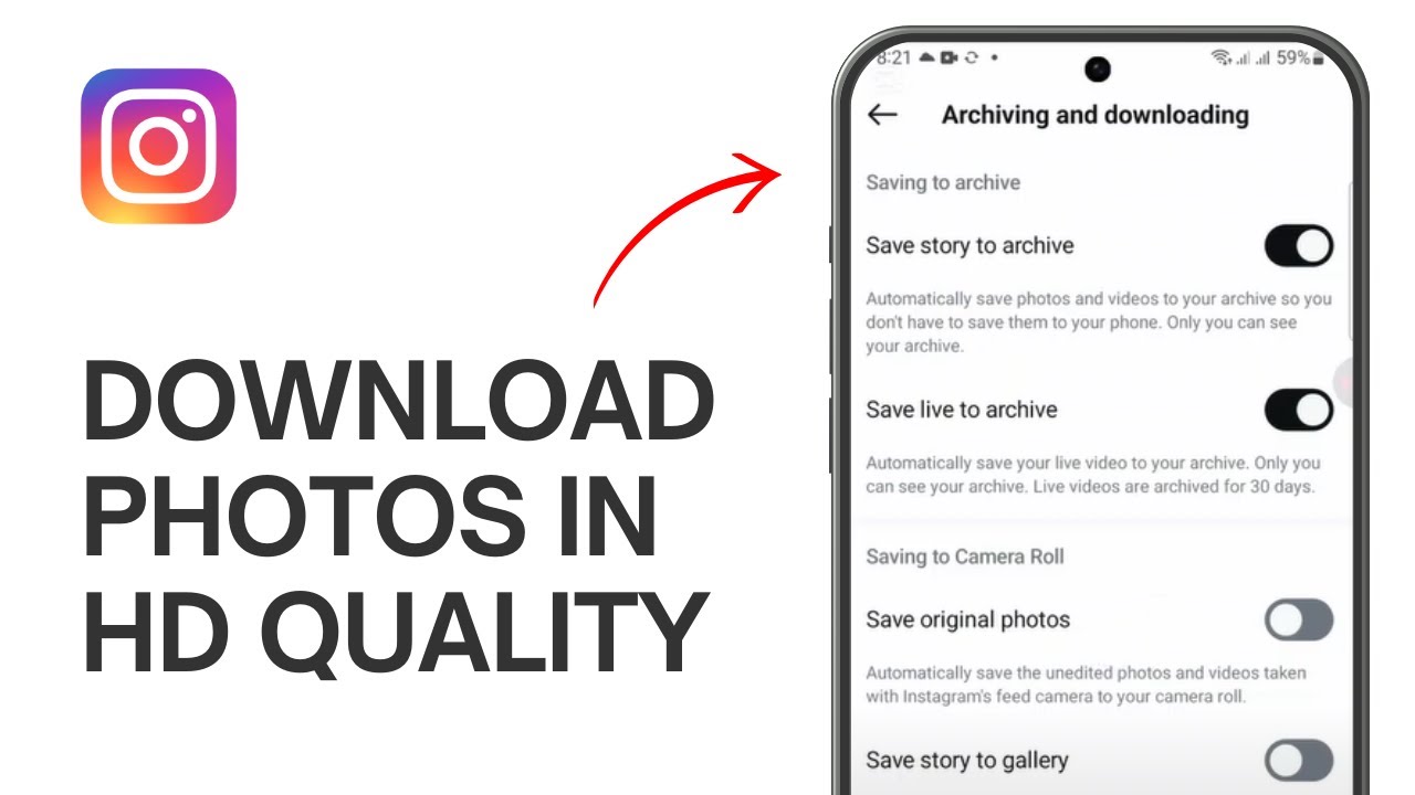 How to Download Instagram Photos in HD Quality - YouTube