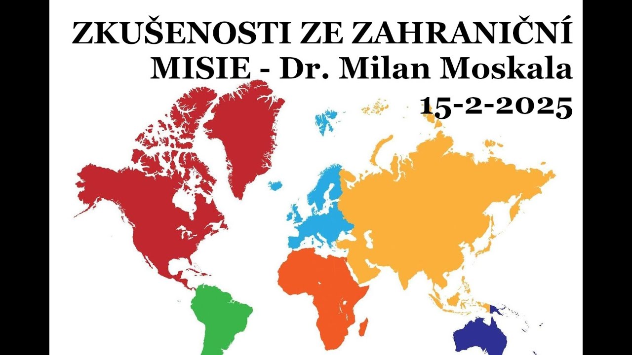 Zkušenosti ze zahraniční misie - Dr. Milan Moskala - YouTube