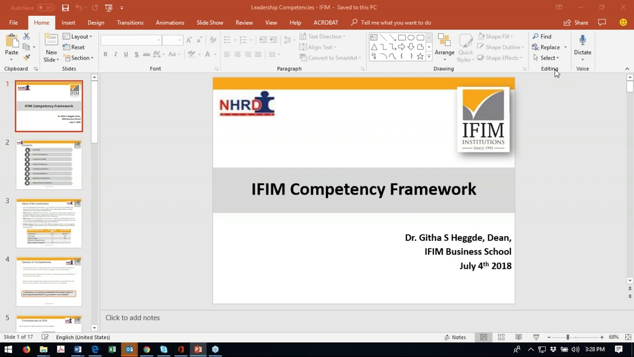 NHRDN Virtual Learning Session "Competency Framework" - YouTube