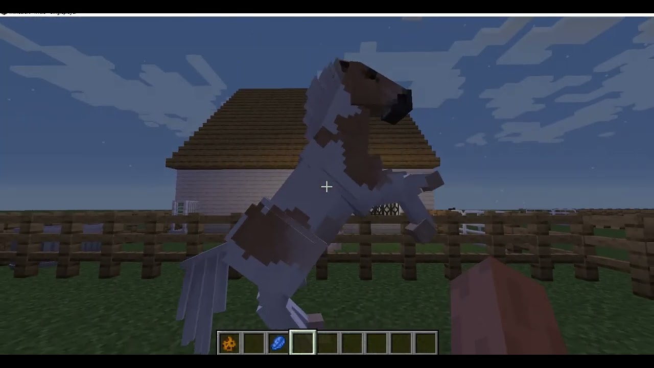 Playing Swem minecraft, finishing my stable - YouTube