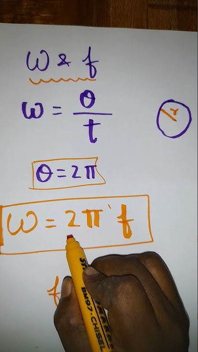 relationship between angular velocity and frequency @physicsmanibalan ...