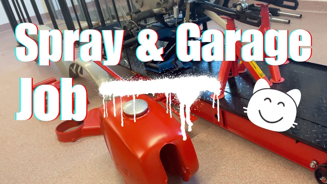 MZ TS 250 1 Spray & Garage Job - Heute lackieren wir selber. - YouTube