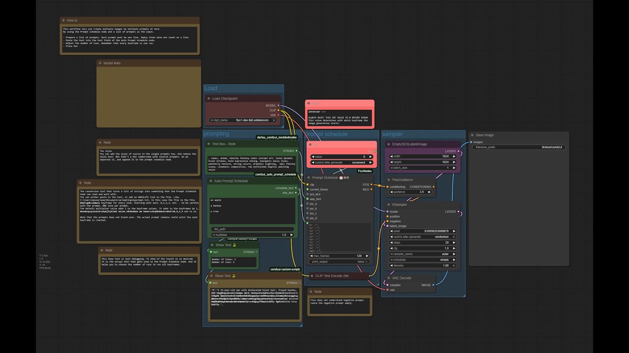 Multi prompt workflow with Auto Prompt Schedule node - YouTube