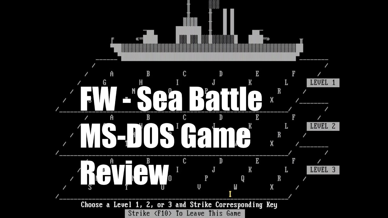 Friendlyware - Sea Battle - MS-DOS Game Review - YouTube