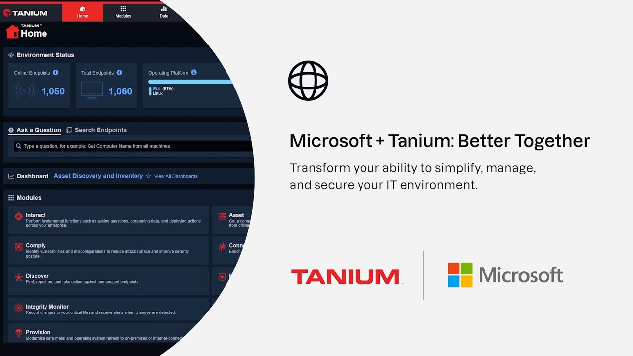 Transform Security and Operations with Tanium and Microsoft | ODFP276 ...