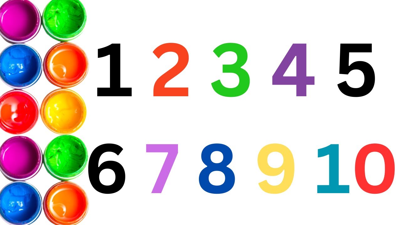 Learn Numbers, colors for kids | Counting 1 to 100, count 123 ...