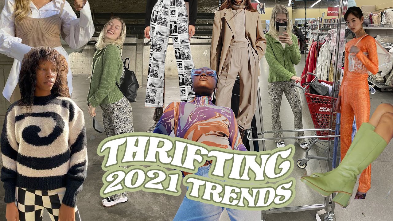 thrifting 2021 trends \\ how to thrift like a pro and find those gems 💎 ...