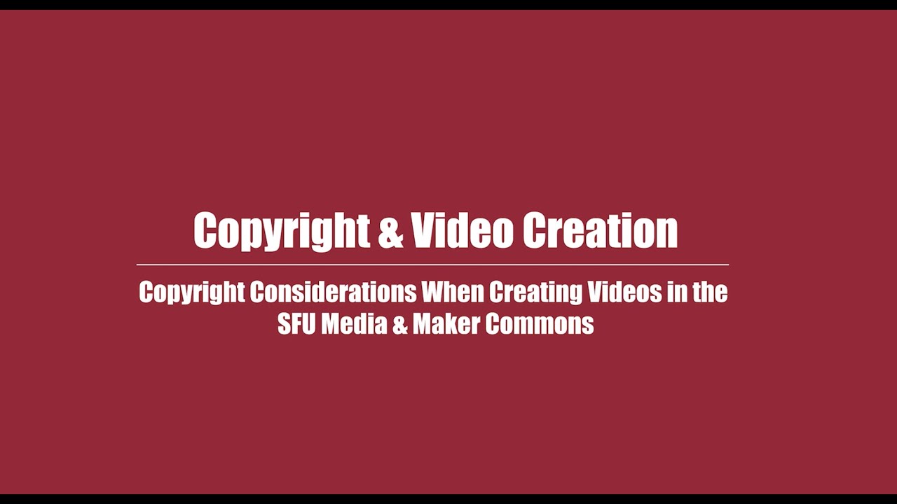 Copyright and Video Creation - YouTube
