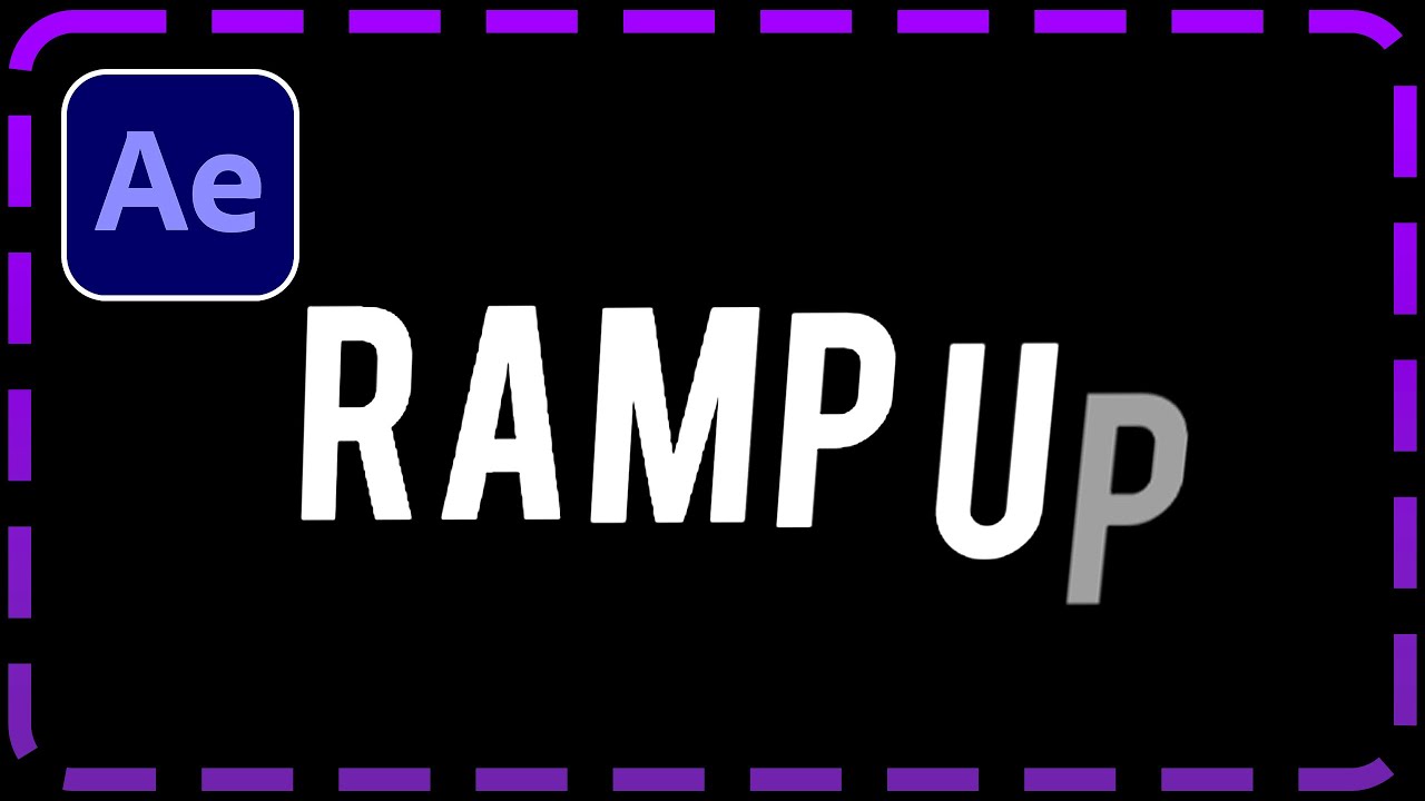 How to Create a Ramp Up Text Animation in After Effects - YouTube