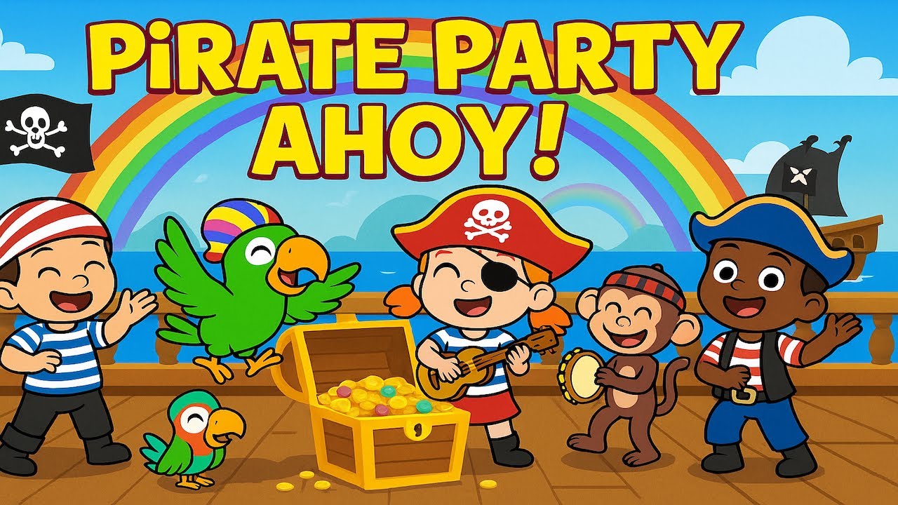 Ahoy, Mateys! ☠️ Pirate Adventure Song for Kids | The Silliest Pirate ...