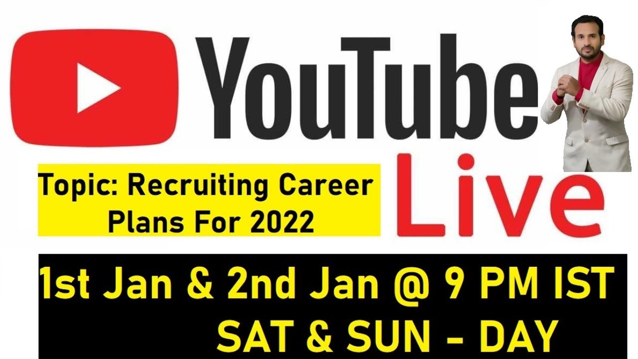 (Live Stream) Techniques & Plans For Recruiters - 2022 - YouTube
