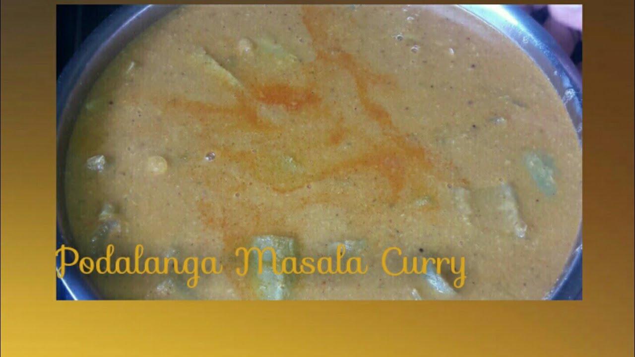 Podalanga Masala Curry recepie in Tamil || podalanga Masala curry ...