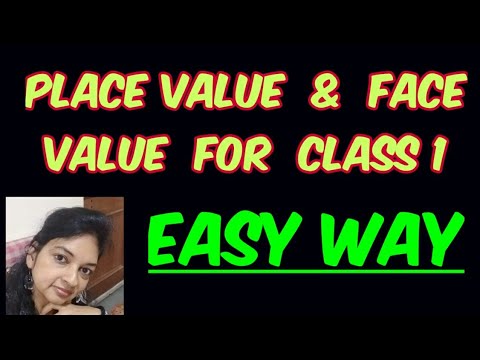 Place value and face value for class 1 // Place value and Face value ...