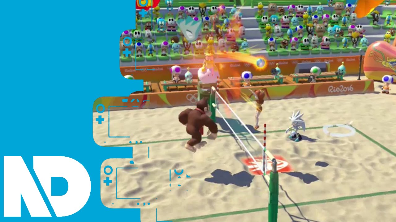 [Mario & Sonic Rio 2016] Beach Volleyball Gameplay - YouTube