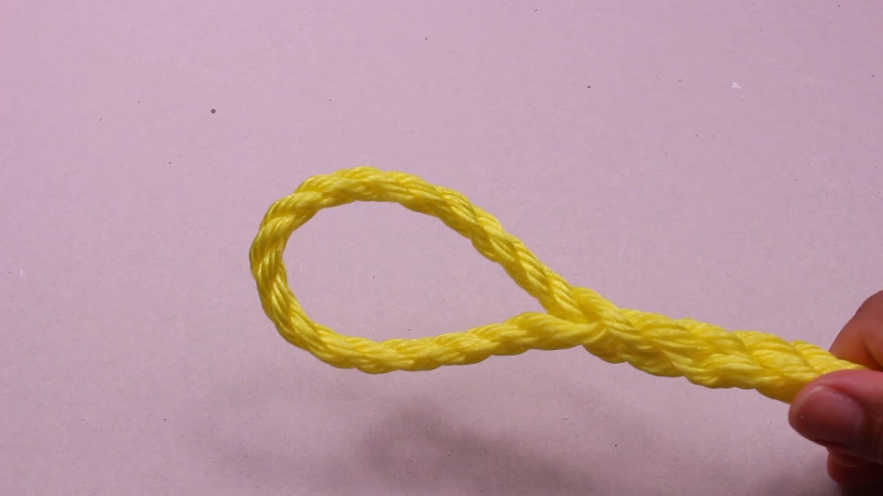 Eye Splice - using a 3-strand rope - YouTube