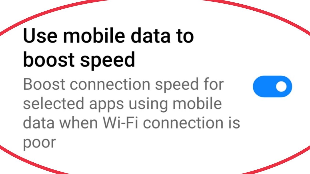How To Use mobile data to boost Speed using data when Wi-Fi connection ...