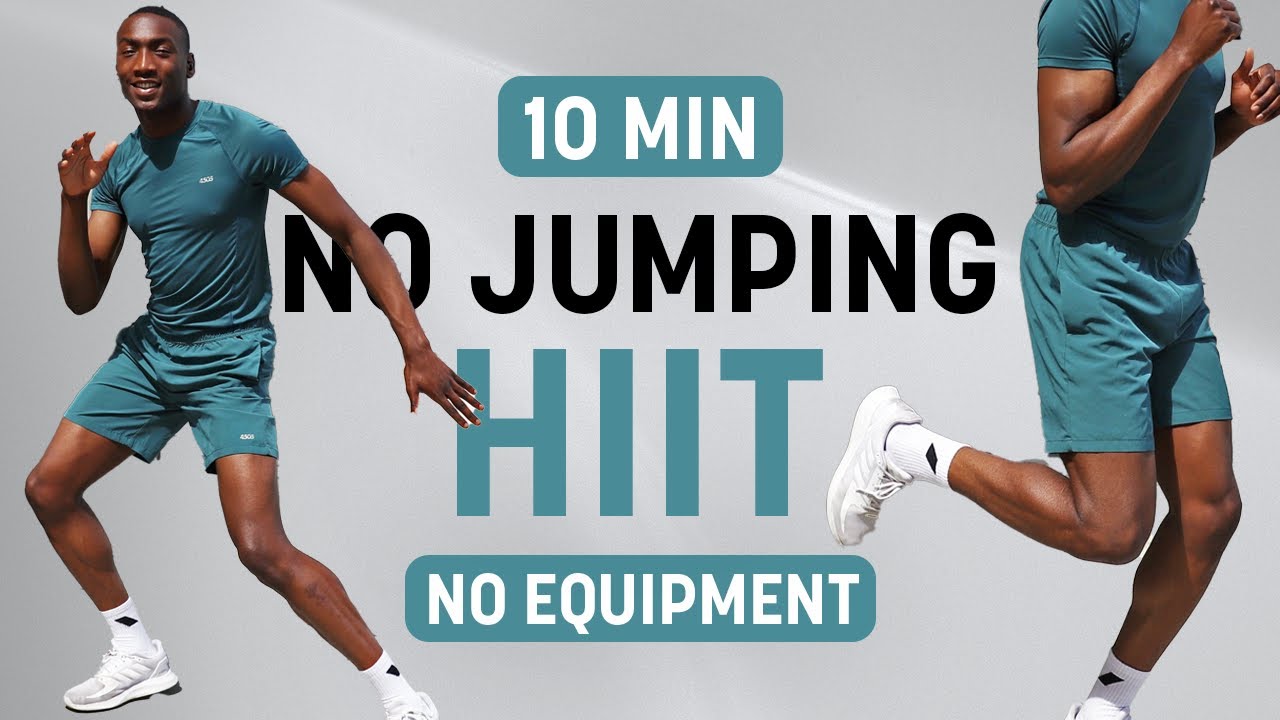 10 MIN NO JUMPING HIIT WORKOUT | For Fat Loss | 150 Calories | Fun ...