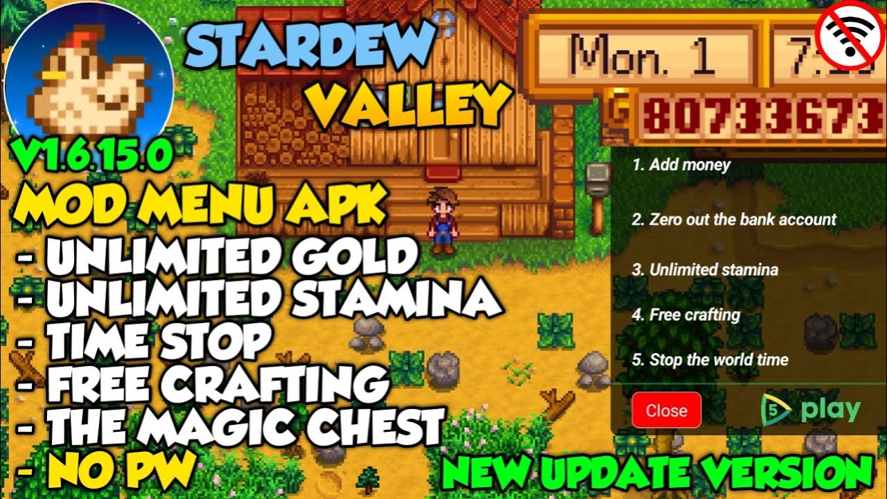 Stardew Valley Mod Menu v1.6.15.0 Terbaru 2025 - UNLIMITED GOLD ...