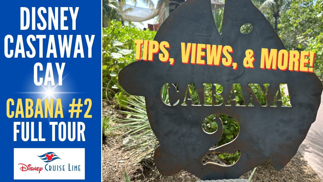 Disney Castaway Cay Family Beach Cabana #2 Full Tour! * Disney Cruise ...