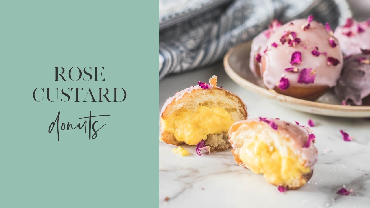 Rose Custard Donuts - The Cupcake Confession - YouTube